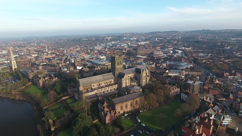 aerial view worcester uk Stock Footage Video (100% Royalty-free ...