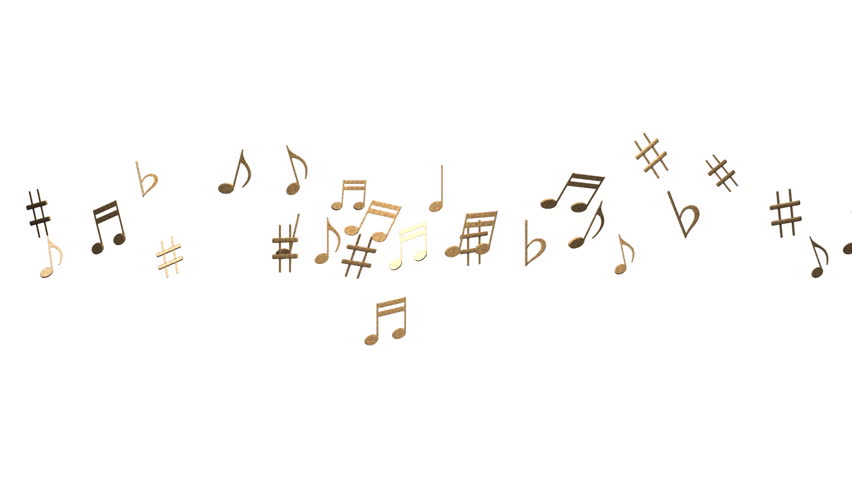 music notes animation musical symbols on Stock Footage Video (100% ...