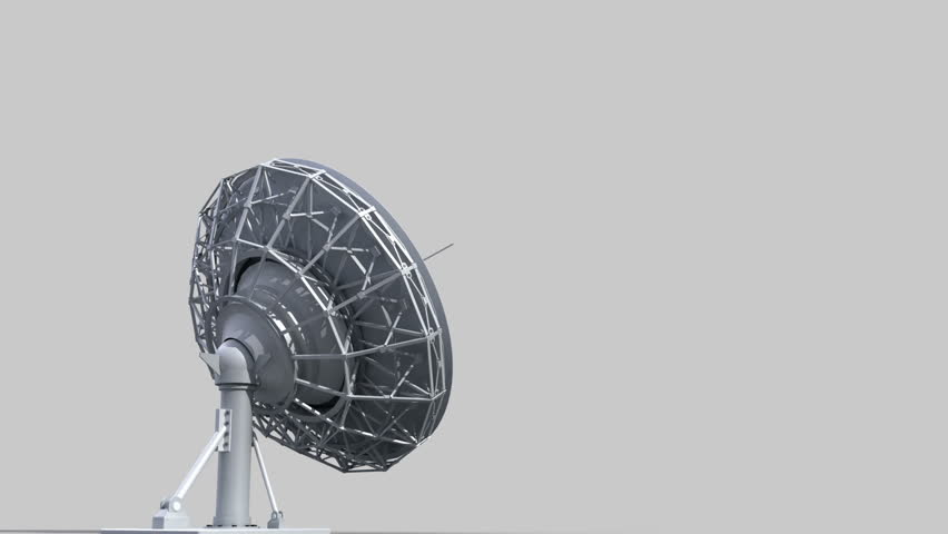 Rotating Radio Telescope, 3d Animation Stock Footage Video (100% ...