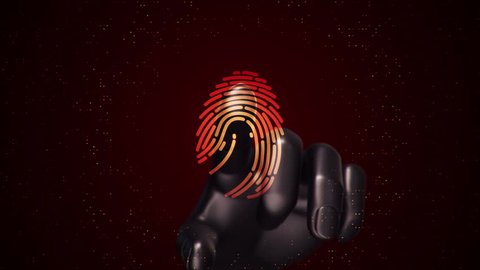 Animation Touching Finger Abstract Human Hand Stock Footage Video (100% ...