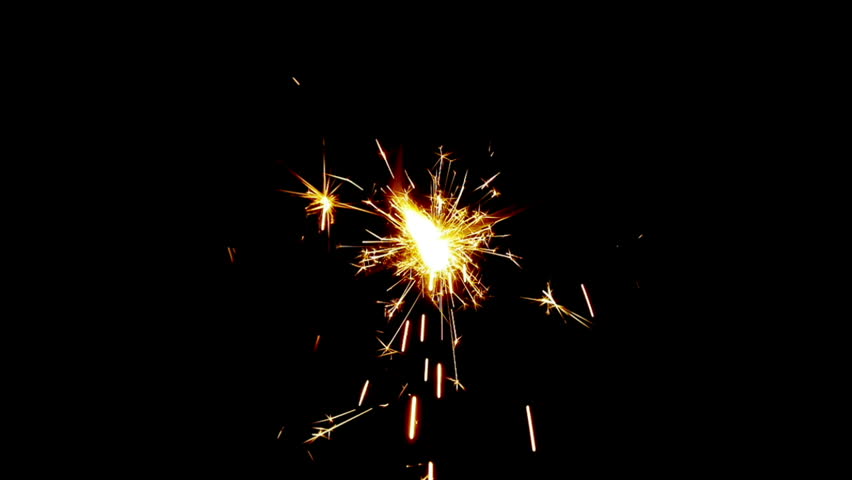 Sparkler Video Element (hd). Flaming Stock Footage Video (100% Royalty ...