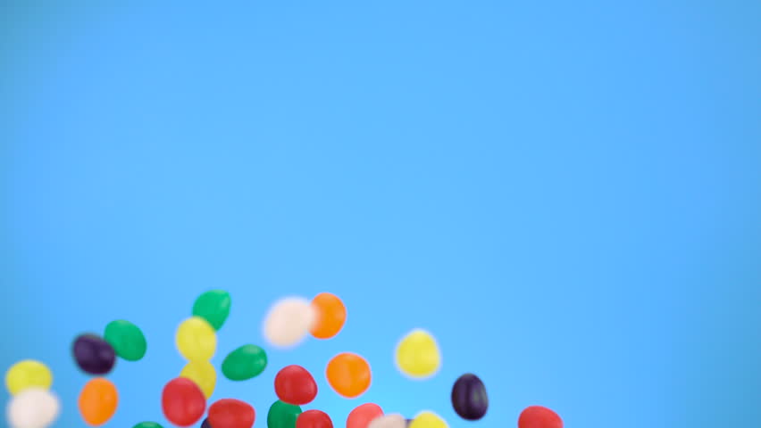 colorful candy being thrown air shooting Stock Footage Video (100% ...