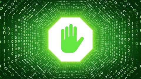 Violet Stop Sign Hand Form White Stock Footage Video (100% Royalty-free ...