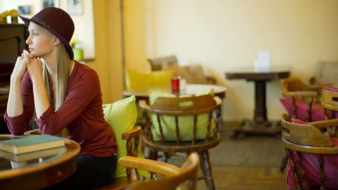 Beautiful Woman Classic Clothes Doing Morose Stock Footage Video (100% ...