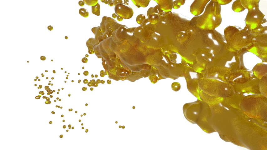 Yellow Fluid Flow in Motion. Stock Footage Video (100% Royalty-free ...