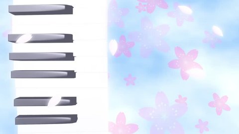 Piano Cherry Loop Wave 2 Pattern Stock Footage Video (100% Royalty-free ...