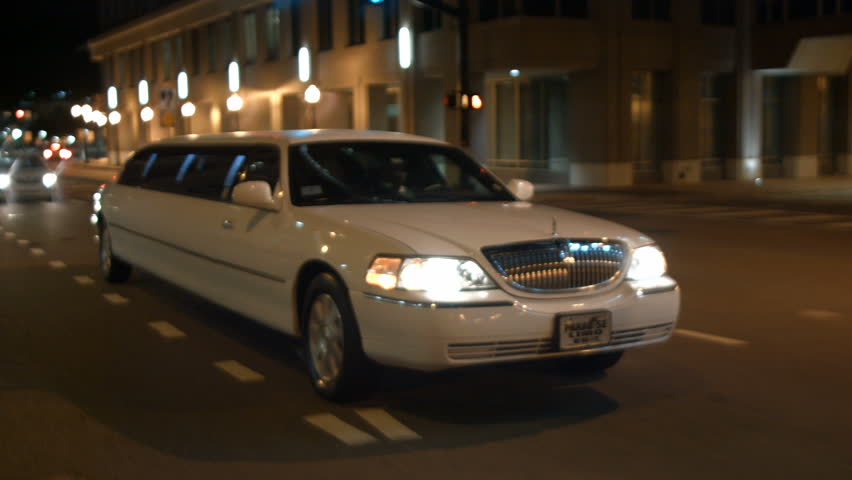 Limo Drives Through Urban City Stock Footage Video (100% Royalty-free ...