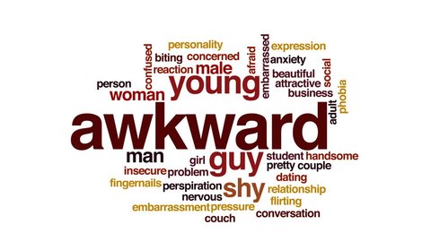 Awkward Animated Word Cloud Stock Footage Video (100% Royalty-free ...