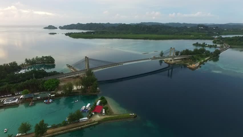 japanese friendship bridge koror palau islands Stock Footage Video (100 ...
