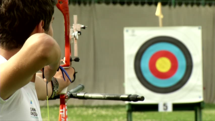 Archery Bow Arrow Target from Stock Footage Video (100% Royalty-free ...