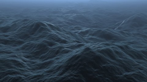 Ocean Waves Undulate Flow Loop Stock Footage Video (100% Royalty-free ...