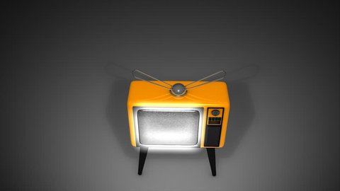 Old Tv Animation Greenscreen Over Tv Stock Footage Video (100% Royalty ...