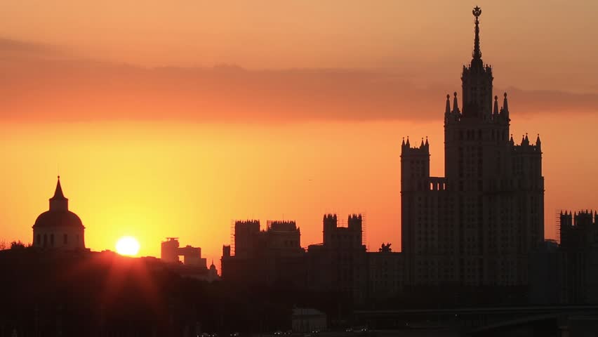 Early Morning in Moscow Stock Footage Video (100% Royalty-free ...