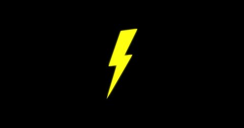 Yellow Lightning Animation