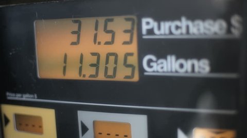 Shot Digital Read On Gas Pump Stock Footage Video (100% Royalty-free ...