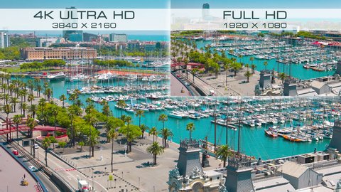 4k Ultra Hd Vs Full Hd Stock Footage Video (100% Royalty-free) 22749388 ...