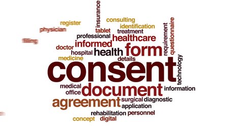 Consent Animated Word Cloud Stock Footage Video (100% Royalty-free ...