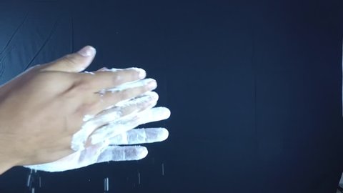 Clapping Chalk Hands Stock Footage Video (100% Royalty-free) 22773913 ...