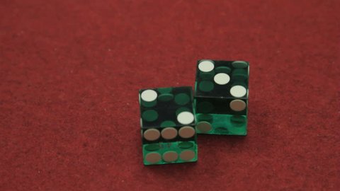 Close Dice That Rolled Five Stock Footage Video (100% Royalty-free ...