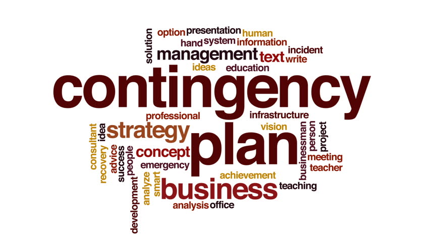 Contingency Plan Animated Word Cloud. Stock Footage Video (100% Royalty ...