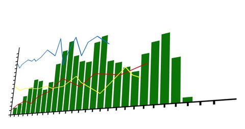 Graphic Bars 4k 2d Animation Economic Stock Footage Video (100% Royalty ...