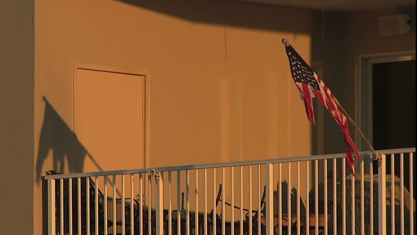 Shredded American Flag and Shadow Stock Footage Video (100% Royalty ...