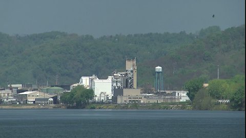 Ohio Riverwest Virginia Factories Stock Footage Video (100% Royalty ...