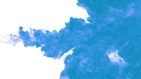 Blue Ink Water Explosion Above Slow Stock Footage Video (100% Royalty ...