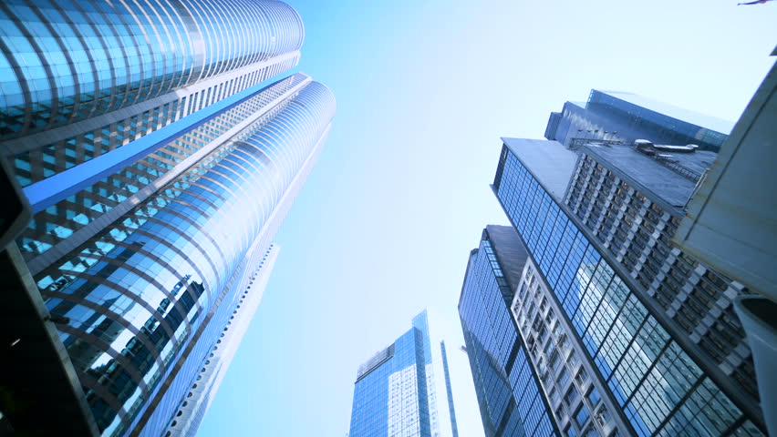 smooth low angle tracking shot office Stock Footage Video (100% Royalty ...