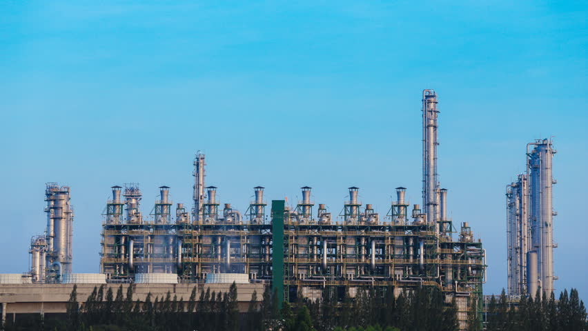 4k Time-lapse of Oil Refinery Stock Footage Video (100% Royalty-free ...