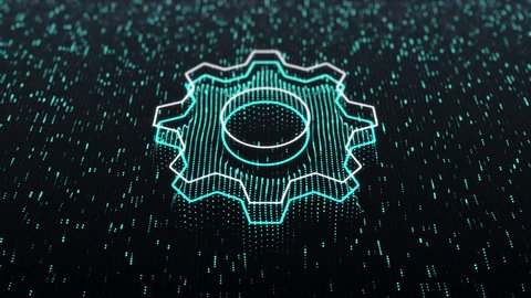 Abstract Background Animation Technologic Symbol Icon Stock Footage ...