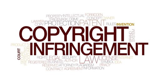 Copyright Infringement Animated Word Cloud Text Stock Footage Video ...