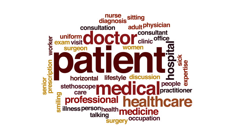 patient animated word cloud text design Stock Footage Video (100% ...