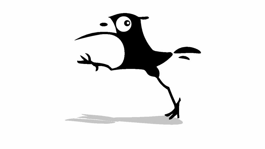funny walking bird cartoon seamless loop: Stockvideos & Filmmaterial ...