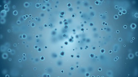 Herpes Virus Germs Microorganism Cells Under Stock Footage Video (100% ...