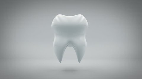 Isolated Rotating Tooth Costructed Glowing Points Stock Footage Video ...