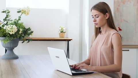 close woman accountant working using calculator Stock Footage Video ...