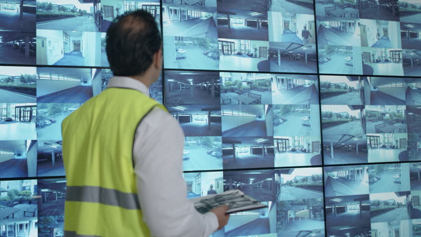 4k Portrait Smiling Security Officer Stock Footage Video (100% Royalty ...