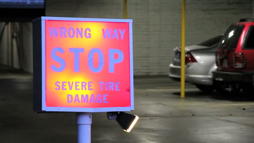 Business & Industrial Retail & Services Wrong Way Stop Severe Tire ...