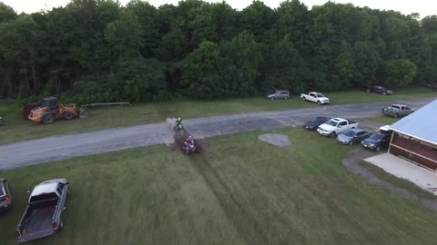 4k Aerial Atv Quad Freestyle Show Stock Footage Video (100% Royalty ...