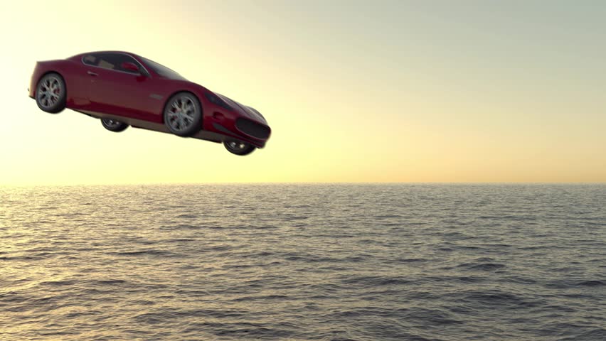 Car Falls and Drowning in Stock Footage Video (100% Royalty-free ...