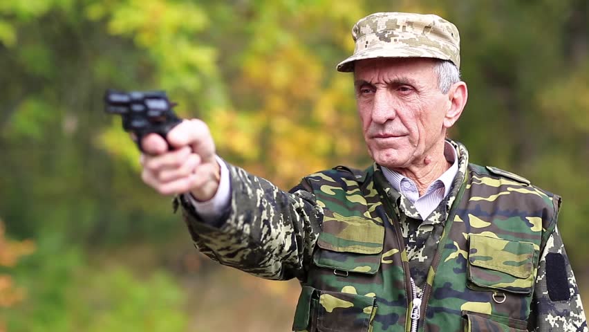 Retired Officer in Military Uniform Stock-video (100 % royaltyfri ...