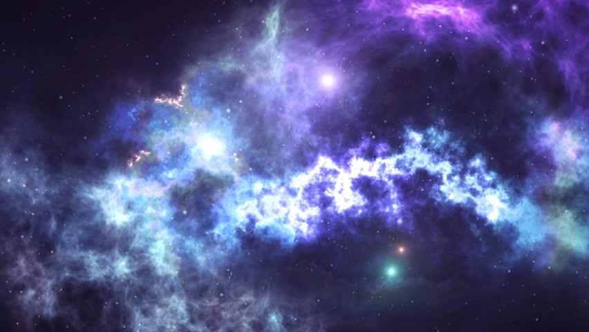 Movement Through Space, Stars, Galaxies Stock Footage Video (100% ...