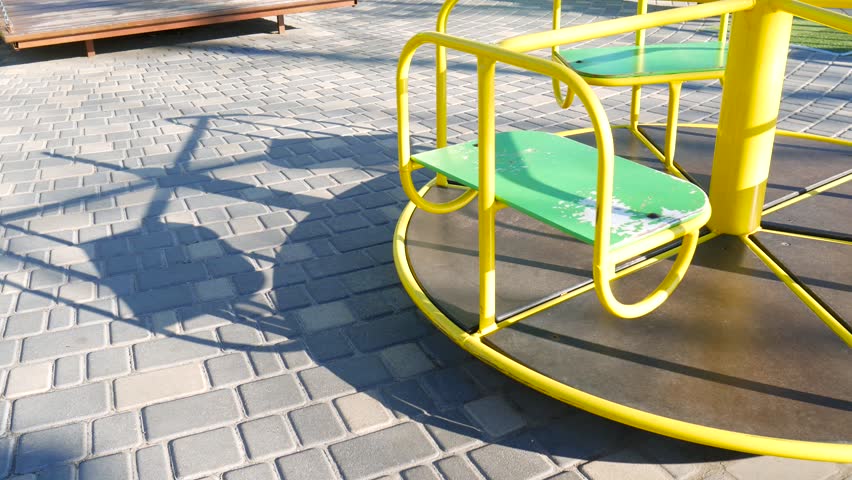 roundabout merry go round spinning on Stock Footage Video (100% Royalty ...