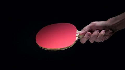 Hand Holding Table Tennis Racket Serve Stock Footage Video (100% ...