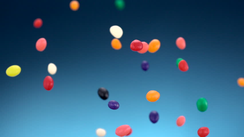 Jelly Beans Flying in the Stock Footage Video (100% Royalty-free ...
