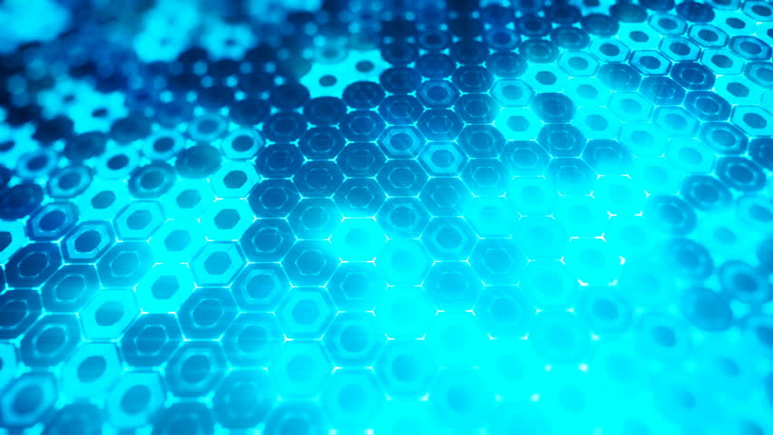 abstract cgi motion graphics hexagonal structure Stock Footage Video ...