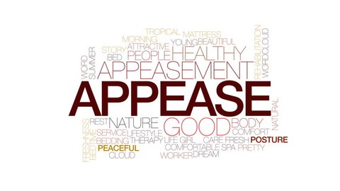 Appease Animated Word Cloud Text Design Stock Footage Video (100% ...