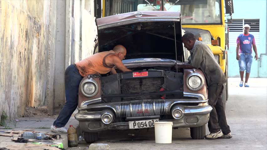 cuba - november 20 repair works Stock Footage Video (100% Royalty-free ...