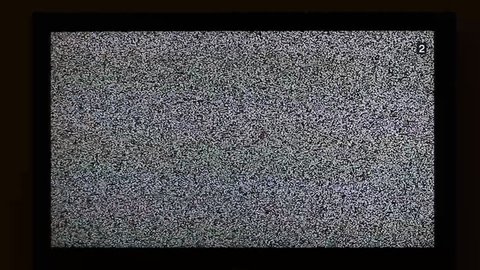 Tv Grainy Screen Specific Analog Television Stock Footage Video (100% ...